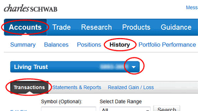 Importing from a CSV File - Charles Schwab – TradeLog Software
