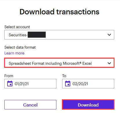 Importing from a CSV File - E*Trade Financial – TradeLog Software