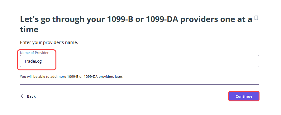 Entering Form 8949 Totals Into TaxACT® – TradeLog Software